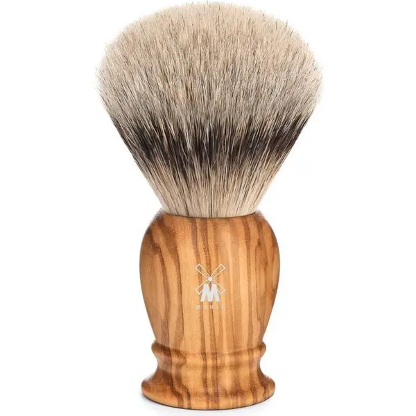 MUHLE Classic Large Silvertip Badger Shaving Brush - Olive Wood