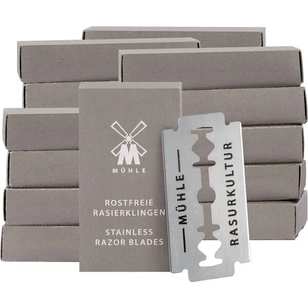 MUHLE 200-pack Of Safety Razor Blades - Silver