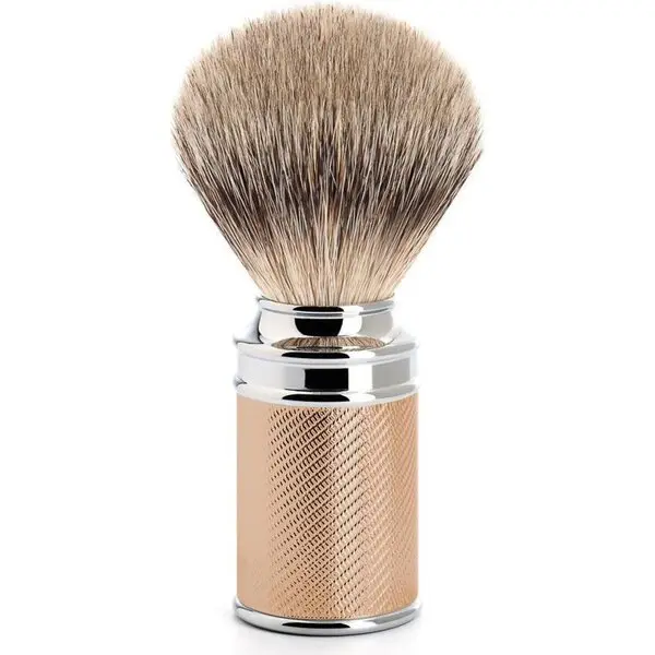 MUHLE Traditional Silvertip Badger Shaving Brush With Finish - Rose Gold