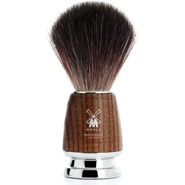 MUHLE Rytmo Black Fiber Shaving Brush - Steamed Ash