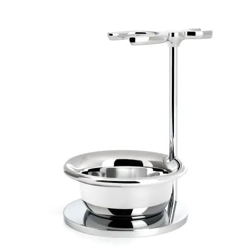 MUHLE Sophist & Classic Brush & Razor Shaving Set Stand W/bowl - Chrome