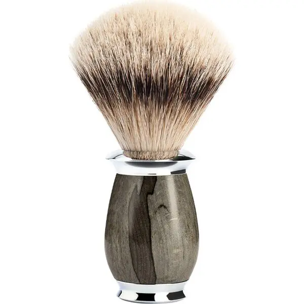 MUHLE Purist Silvertip Badger Shaving Brush - Grained Beech