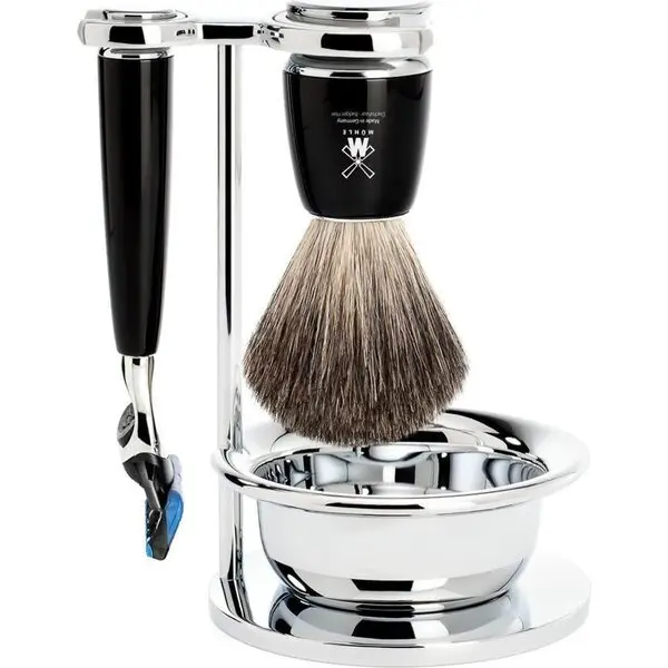 MUHLE Rytmo 4-piece Shaving Set - Black