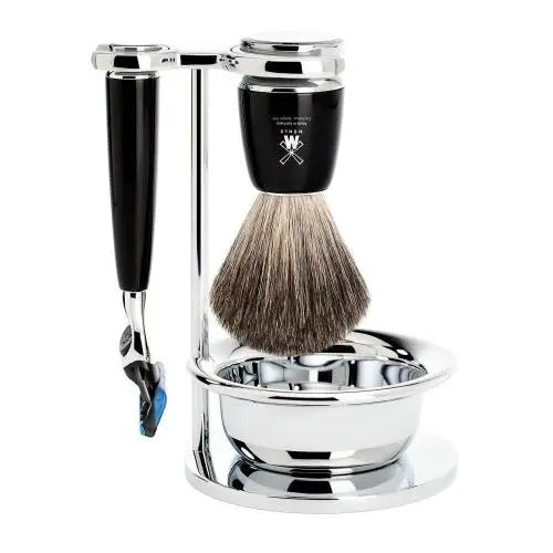 MUHLE Rytmo 4-piece Shaving Set - Black