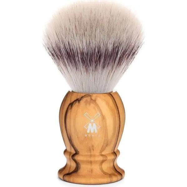MUHLE Classic Small Silvertip Fiber Shaving Brush - Olive Wood