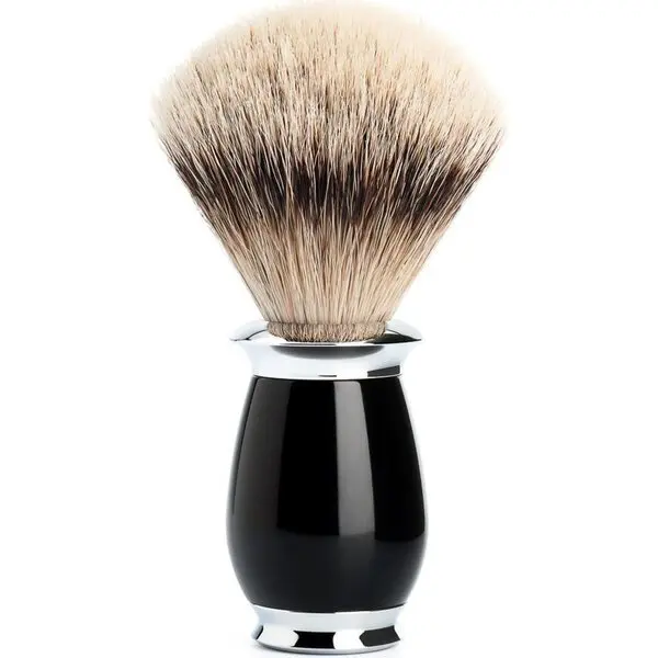 MUHLE Purist Silvertip Badger Shaving Brush - Black
