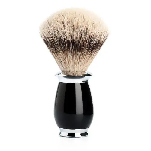 MUHLE Purist Silvertip Badger Shaving Brush - Black