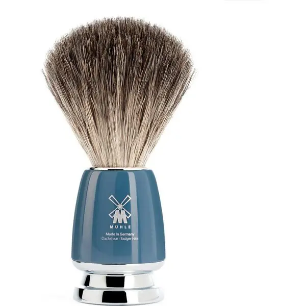 MUHLE Rytmo Pure Badger Shaving Brush - Petrol Blue