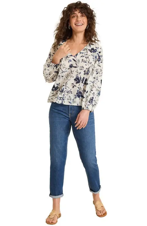 Tommy Bahama Flora Flourish Split Neck Top