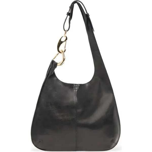 Dolce Vita Leather Tote With Carabiner Hardware