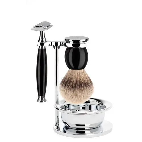 MUHLE Sophist 4-piece Shaving Set - Black