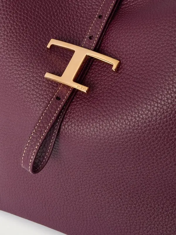 TOD'S Textured-leather Shoulder Bag