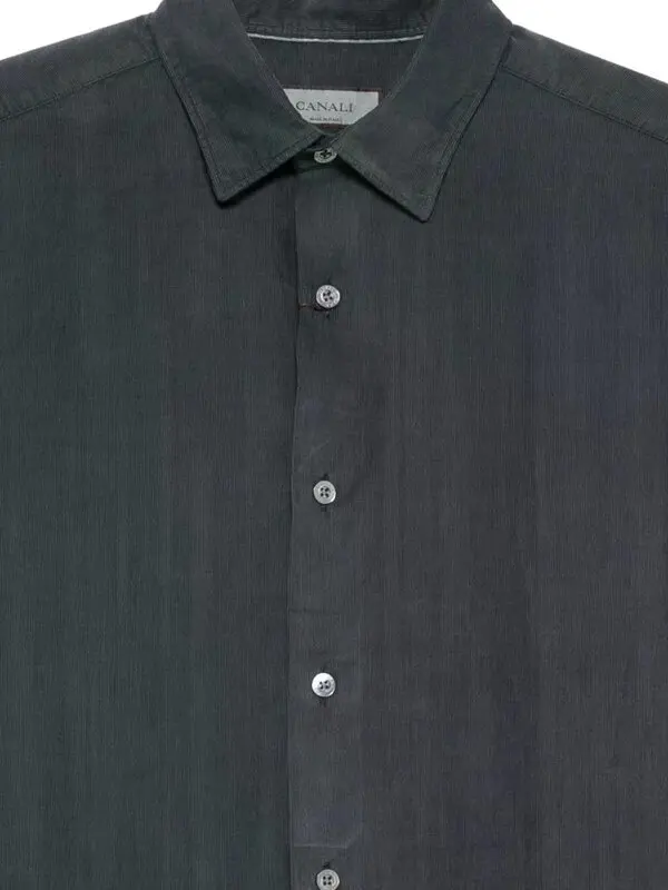 Canali Long-sleeve Button-down Shirt - Grey