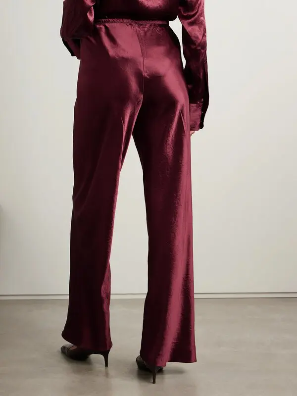 Maria Mcmanus Crinkled-satin Pants