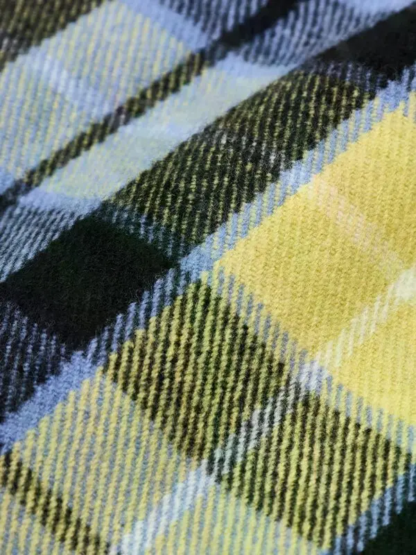 Undercover Check-fringe Scarf