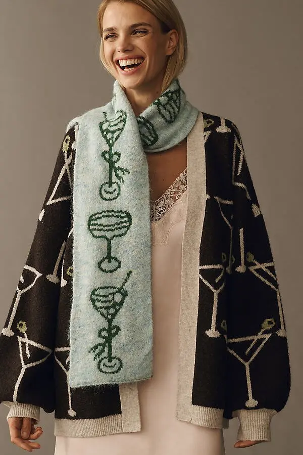 Maeve Icon Skny Knit Scarf - Cocktails