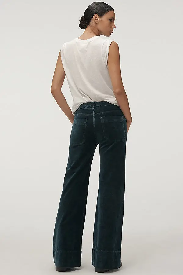 PILCRO Rylan Velvet High-rise Flare Jeans - Bejeweled Wash