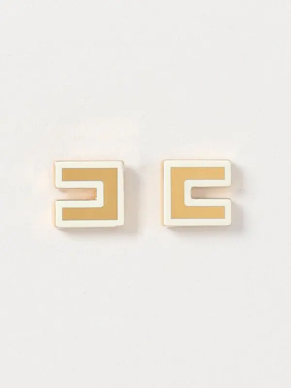 Elisabetta Franchi Stud Earrings - Gold