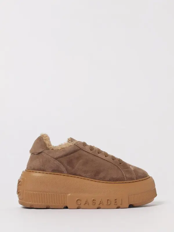 Casadei Lace-up Sneakers - Cocoa