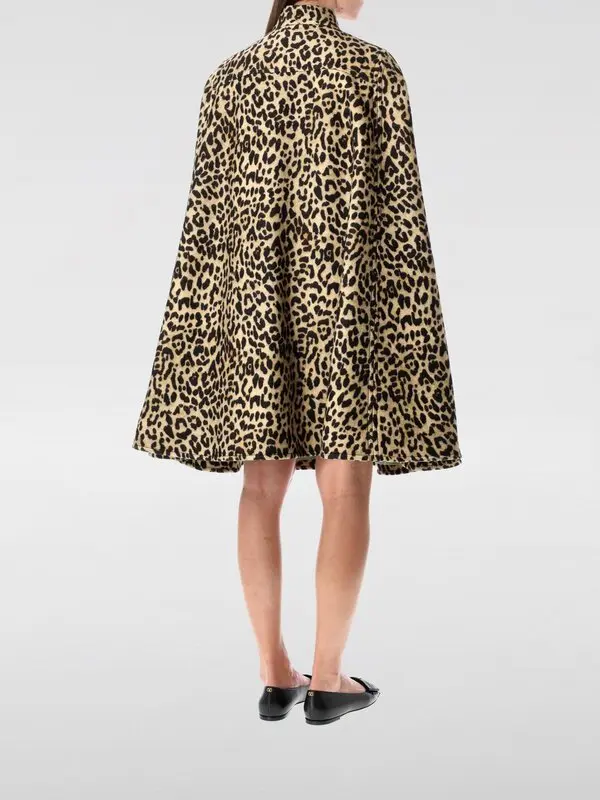 Valentino Garavani Leopard Print Cape - Brown