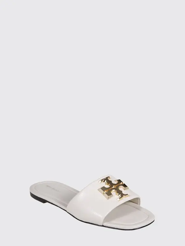 Tory Burch Eleanor Leather Mules - White