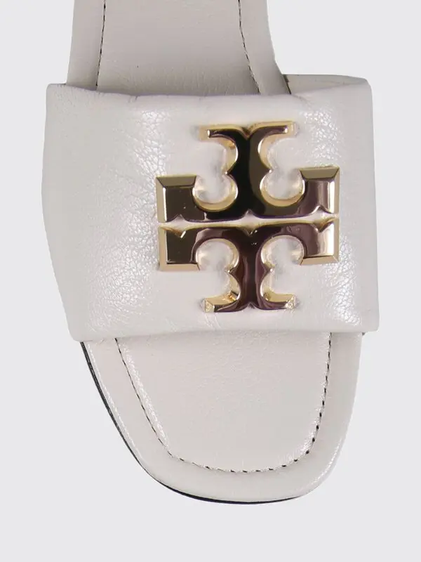 Tory Burch Eleanor Leather Mules - White
