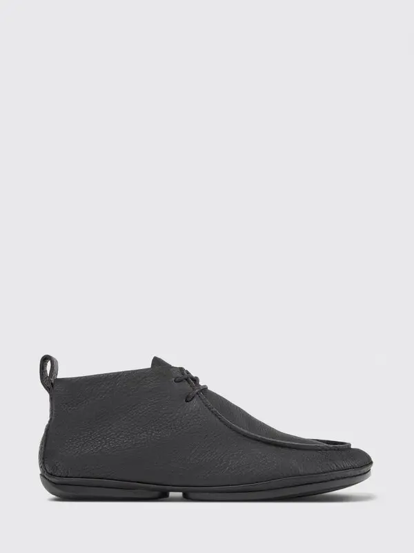 Camper Lace Up Ankle Boots - Black