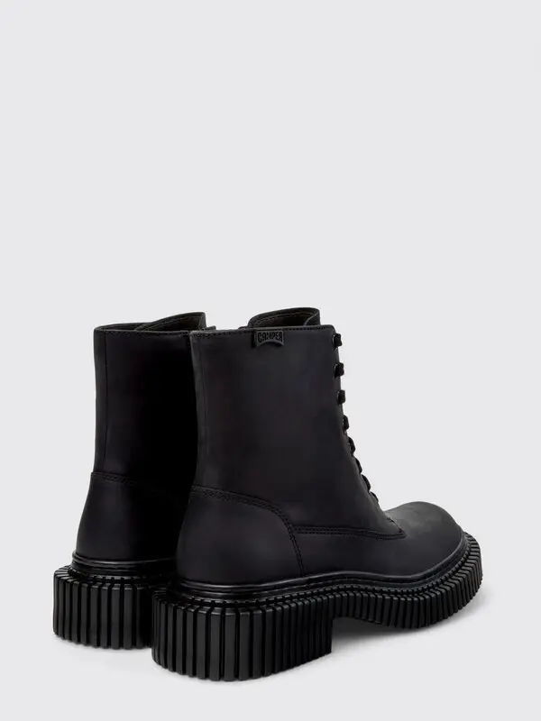 Camper Lace-up Ankle Boots - Black
