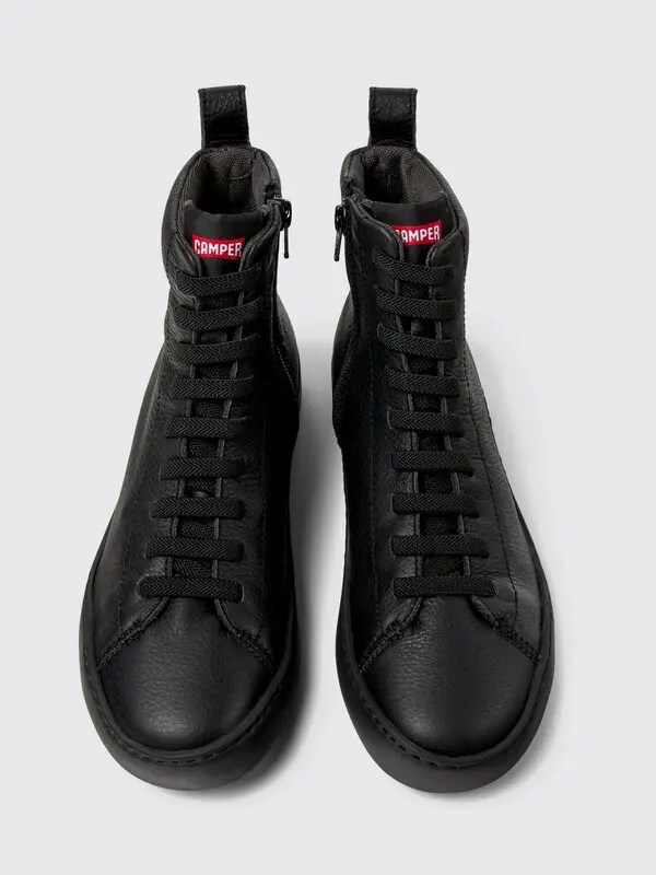Camper High Top Lace Up Boots - Black