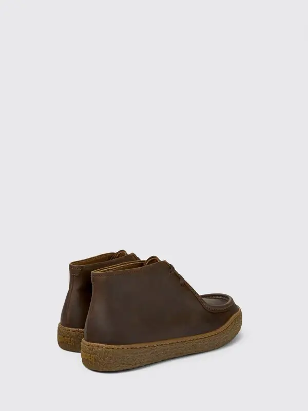 Camper Lace-up Ankle Boots - Brown