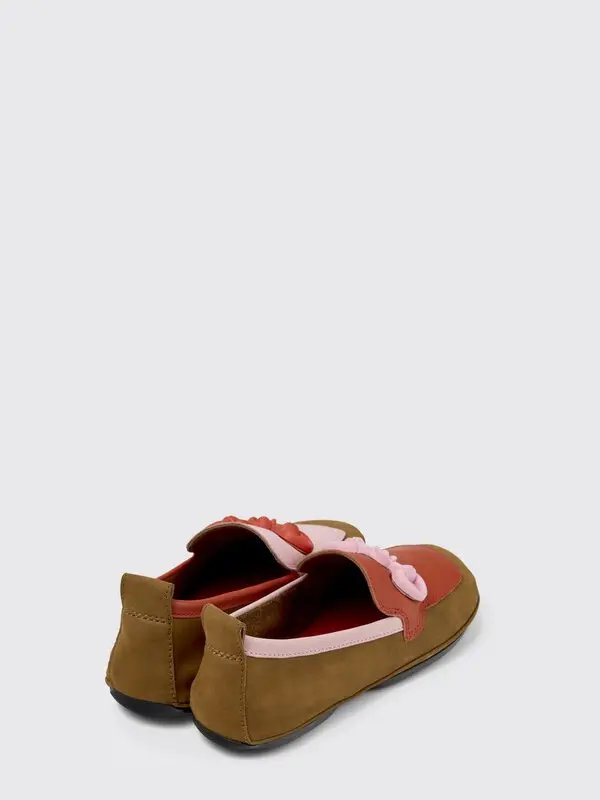 Camper Loafers With Bow Detailing