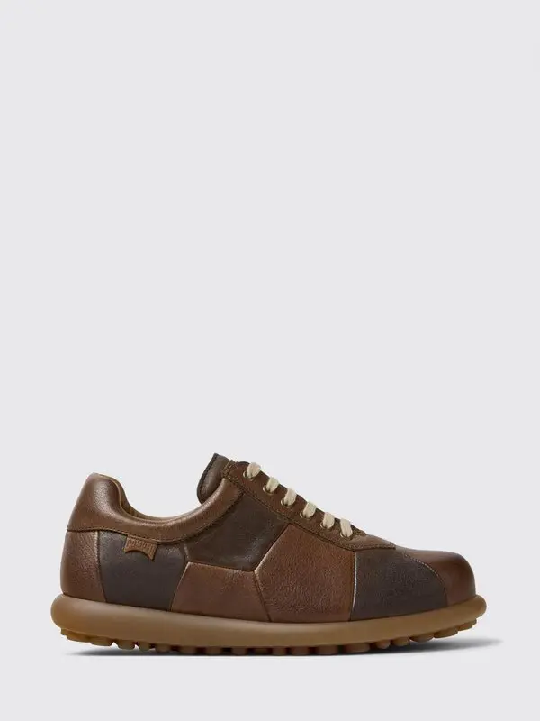 Camper Paneled Leather Lace-up Sneakers - Brown