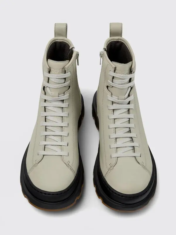 Camper Lace Up Boots - Beige