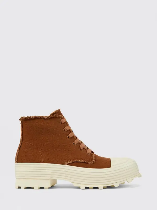 Camper Lace-up Ankle Boots - Brown