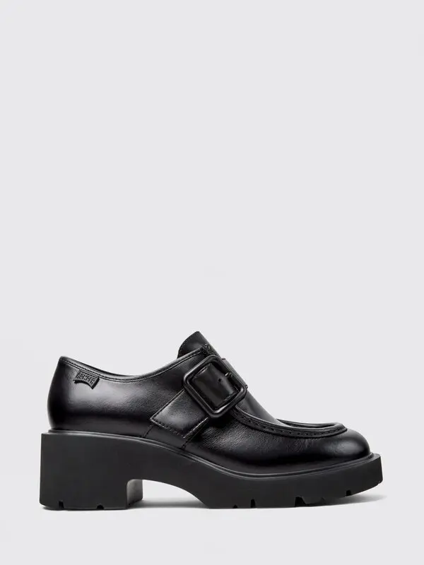 Camper Buckled Loafers - Black