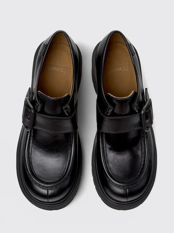 Camper Buckled Loafers - Black