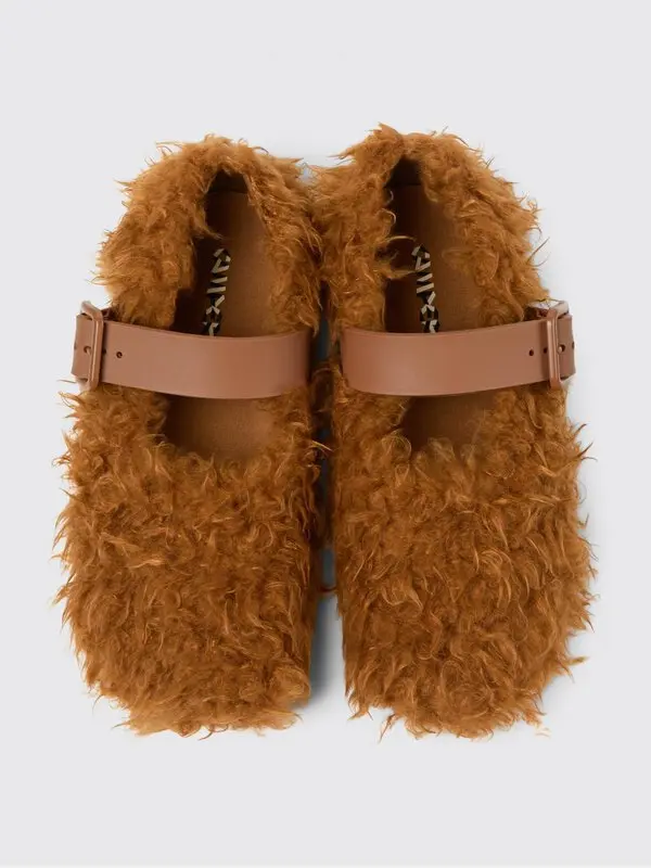 Camper Buckled Mary Jane Shoes - Brown