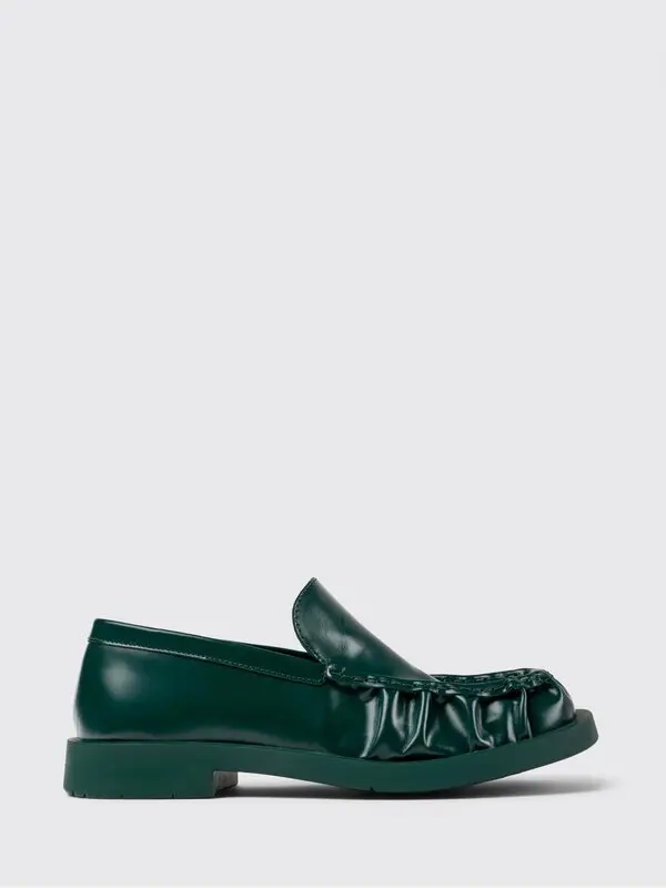 Camper Gathered Loafers - Green