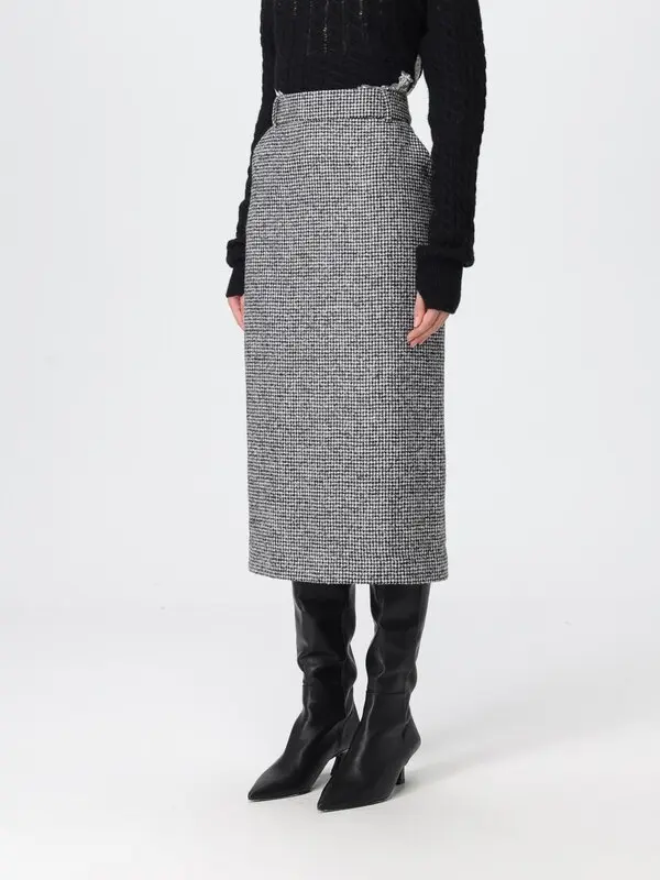 Ermanno Scervino Plaid Midi Skirt - Multicolor