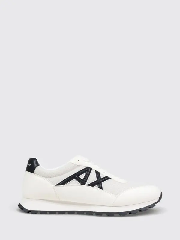 Armani Exchange Lace Up Sneakers - White