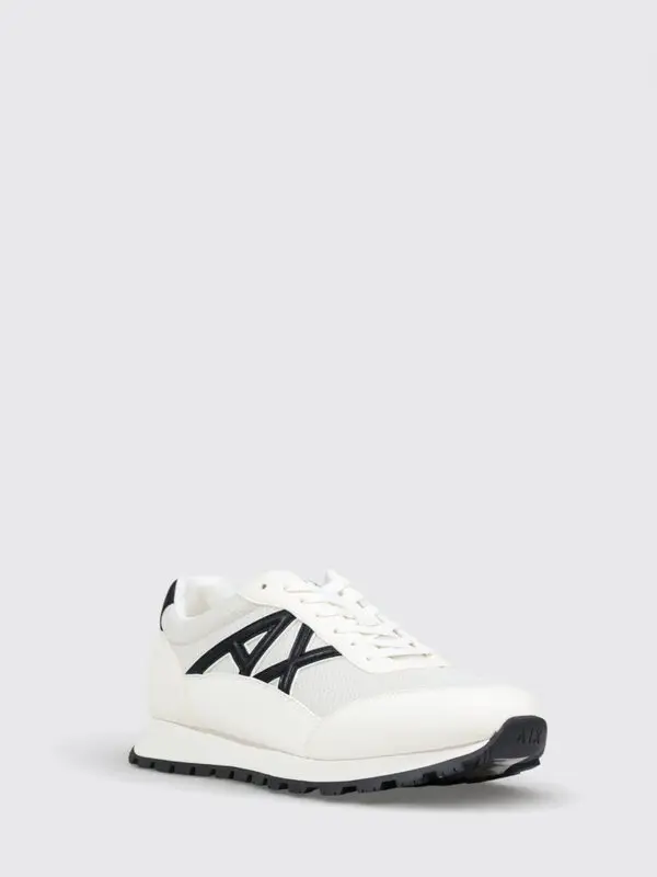 Armani Exchange Lace Up Sneakers - White