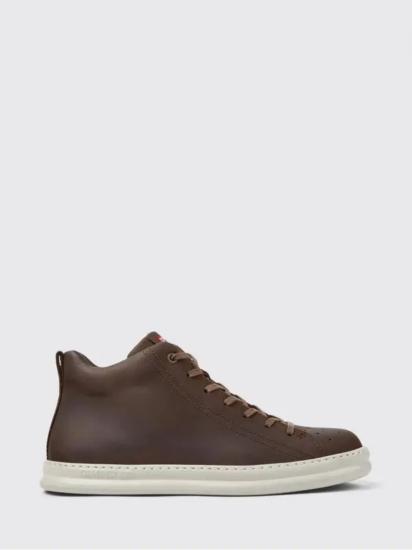 Camper Leather Lace-up High Top Boots - Brown
