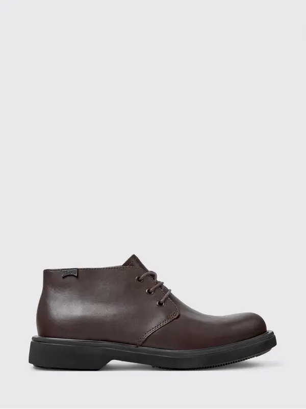 Camper Lace-up Ankle Boots - Brown