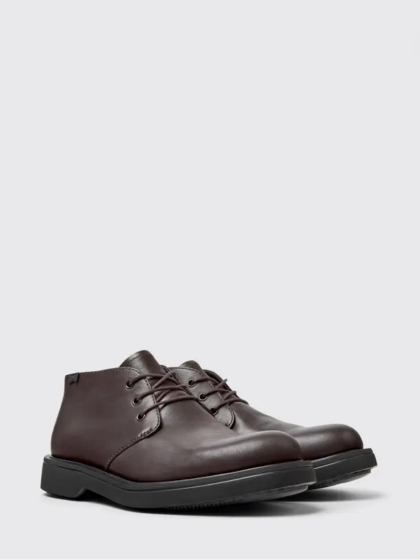 Camper Lace-up Ankle Boots - Brown