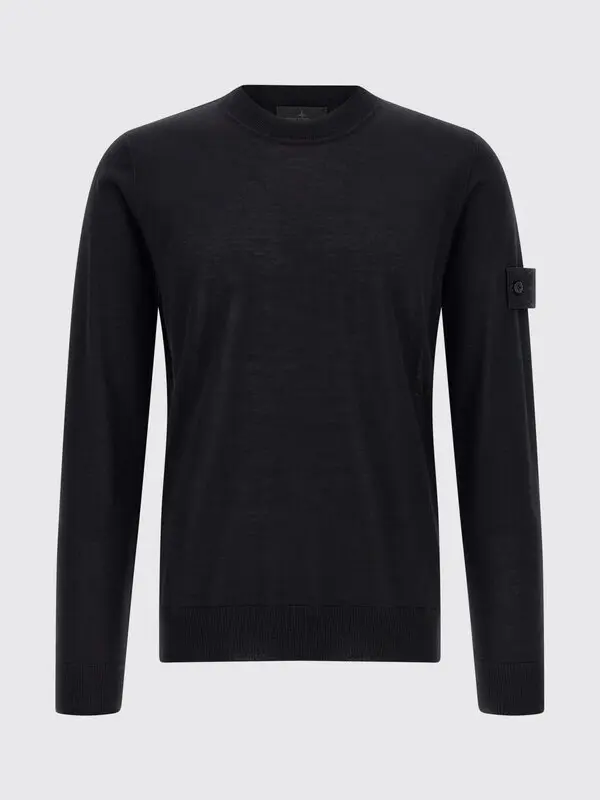 Stone Island Virgin Wool Jumper - Black
