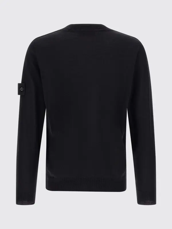 Stone Island Virgin Wool Jumper - Black