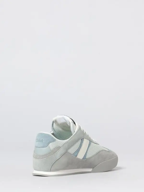 Chloé Lace Up Sneakers - Gnawed Blue