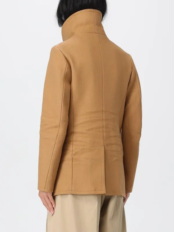 Dsquared2 Double-breasted Coat With Stand Collar - Brown