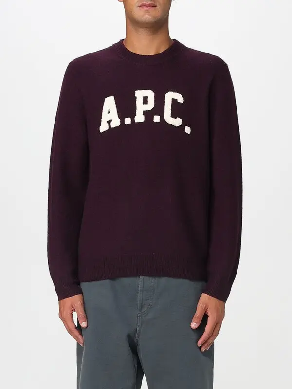 A.p.c. Pullover Sweater - Burgundy