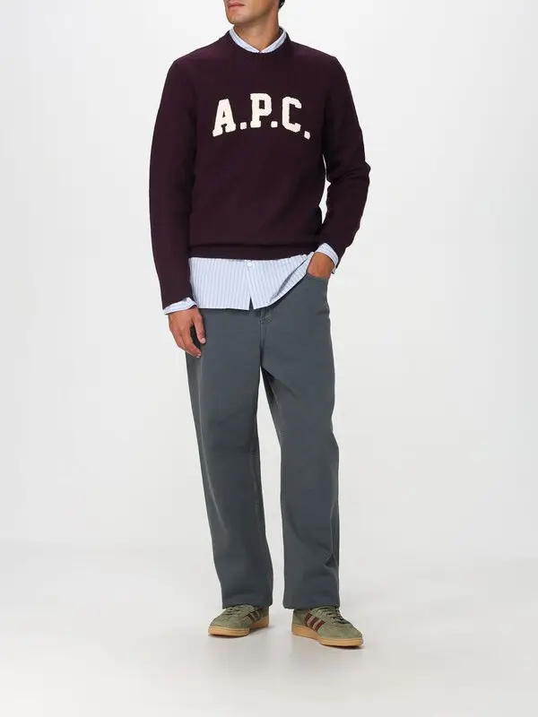 A.p.c. Pullover Sweater - Burgundy